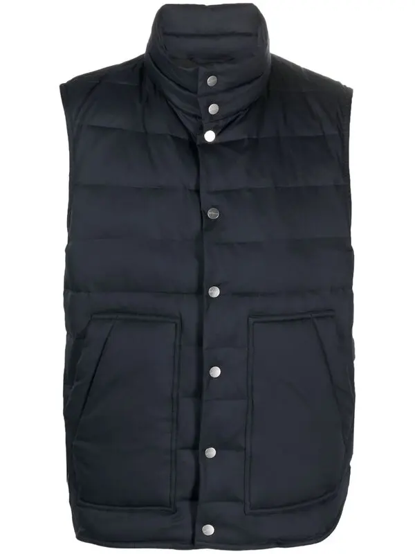 Kiton Mock-neck Padded Gilet