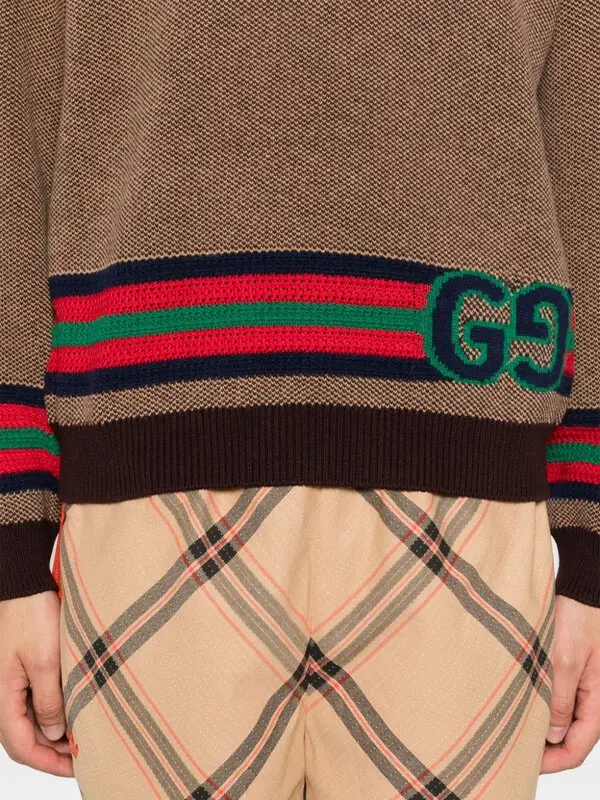 Gucci Interlocking G-Logo Sweater - Brown | Editorialist