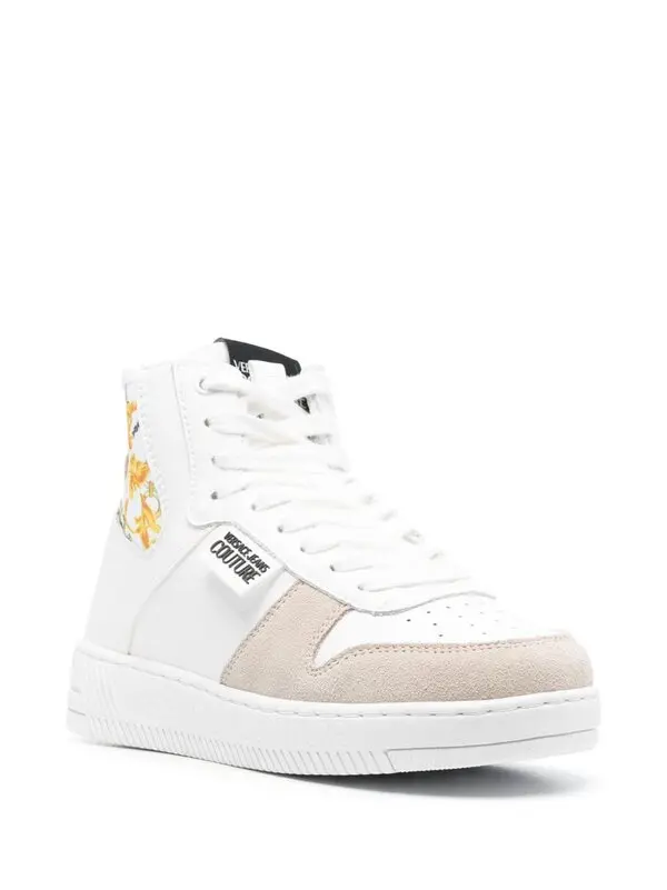 Versace Baroque-panel High-top Sneakers