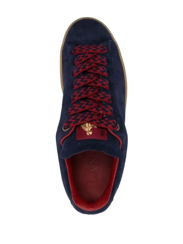 LANVIN Lace-up Low-top Sneakers - Blue
