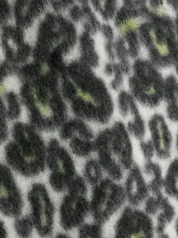 Faliero Sarti Leopard-print Fringed Scarf