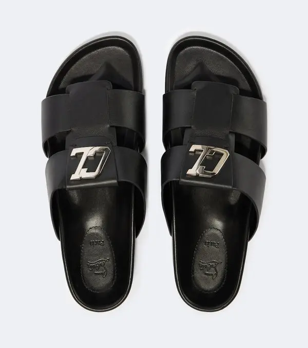 CHRISTIAN LOUBOUTIN Dhabubizz Leather Sandals - Black
