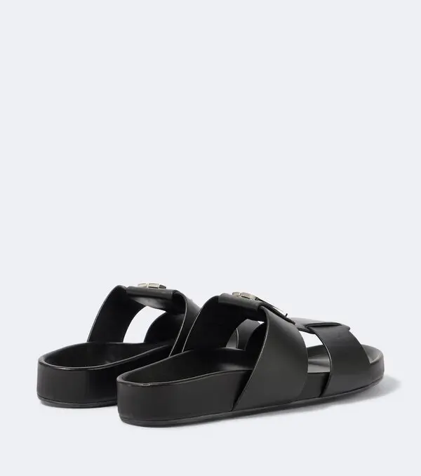 CHRISTIAN LOUBOUTIN Dhabubizz Leather Sandals - Black