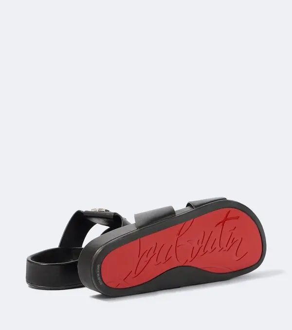 CHRISTIAN LOUBOUTIN Dhabubizz Leather Sandals - Black