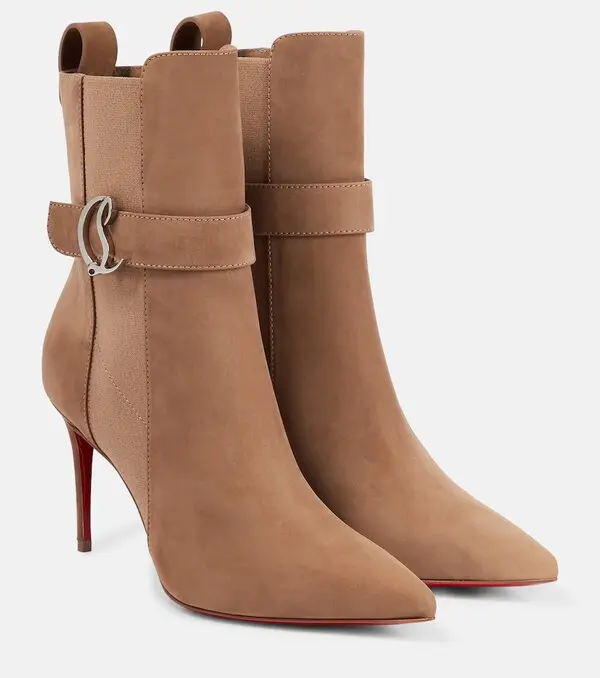CHRISTIAN LOUBOUTIN Cl Chelsea Booty Ankle Boots - Brown