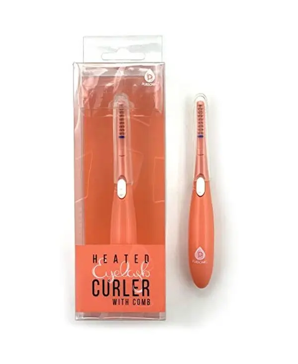 PURSONIC Heated Eyelash Curler With Comb - Orange