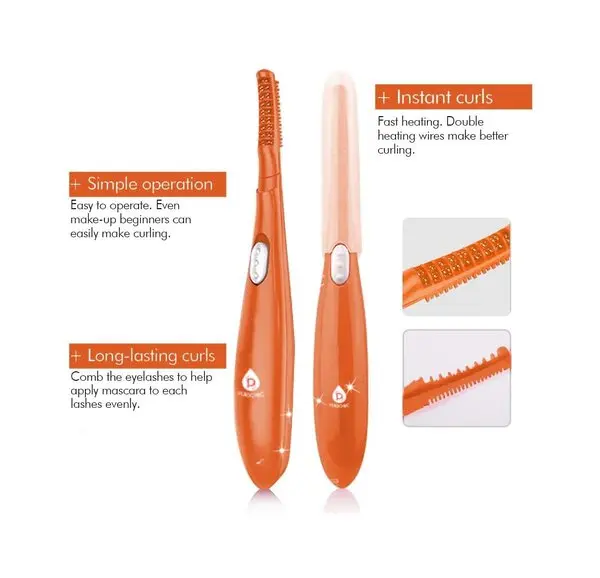 PURSONIC Heated Eyelash Curler With Comb