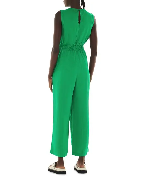 Whistles Melanie Linen Jumpsuit - Green