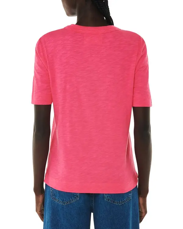 Whistles Rosa Cotton Double Trim Tee