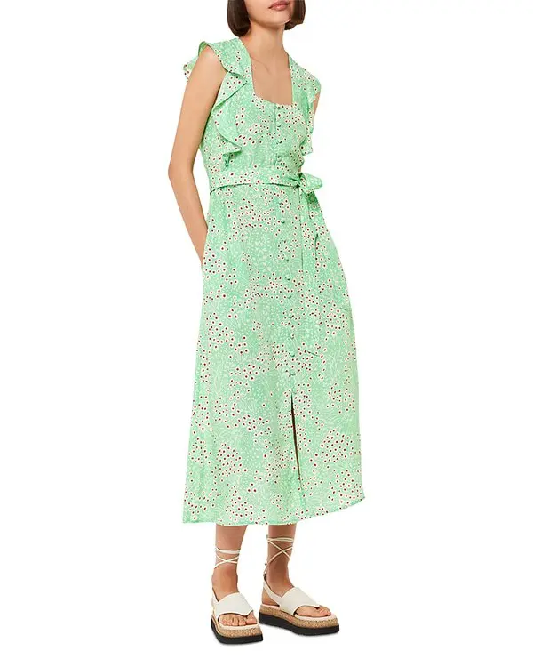 green emerald velvet dress Julie Lace Maxi Dress main image 1