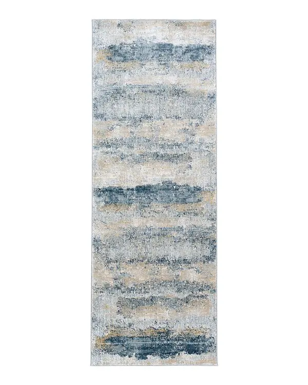 Livabliss Brunswick Bwk-2304 Runner Area Rug, 2'7 X 10 - Blue/gray
