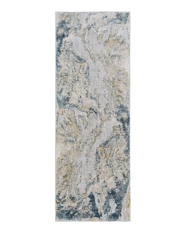 Livabliss Brunswick Bwk-2309 Runner Area Rug, 2'7 X 7'3 - Blue/gray