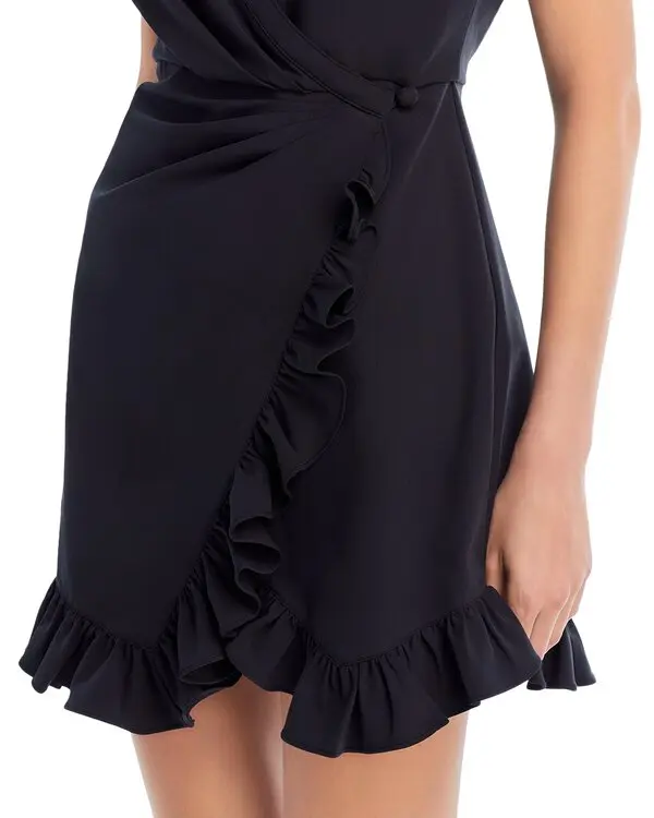 Cinq À Sept Zenni Wrap Dress - Black