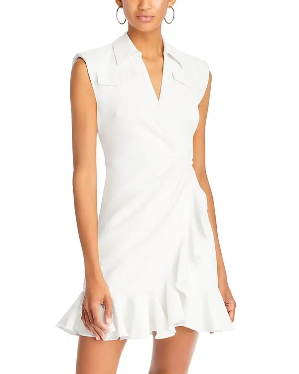 Cinq À Sept Zenni Wrap Dress - Ivory