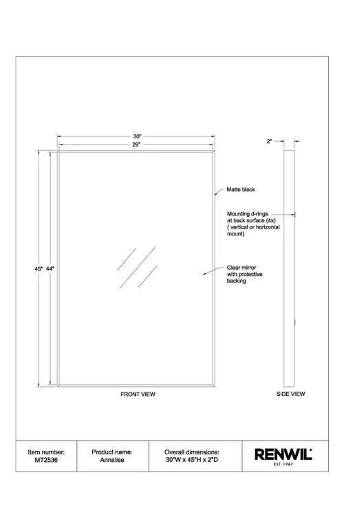 RENWIL Annalise Mirror