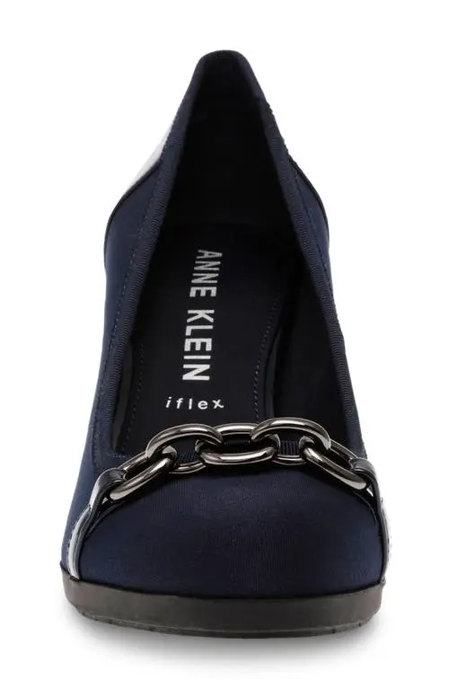 Anne Klein Celina Chain Pump - Navy