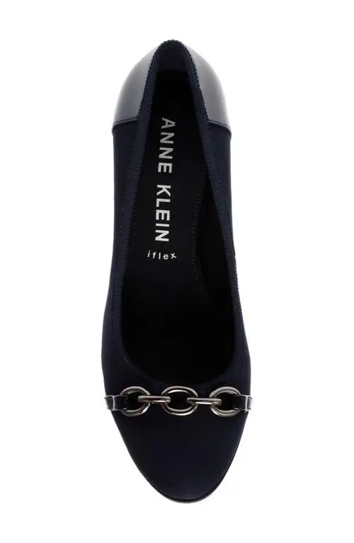 Anne Klein Celina Chain Pump - Navy