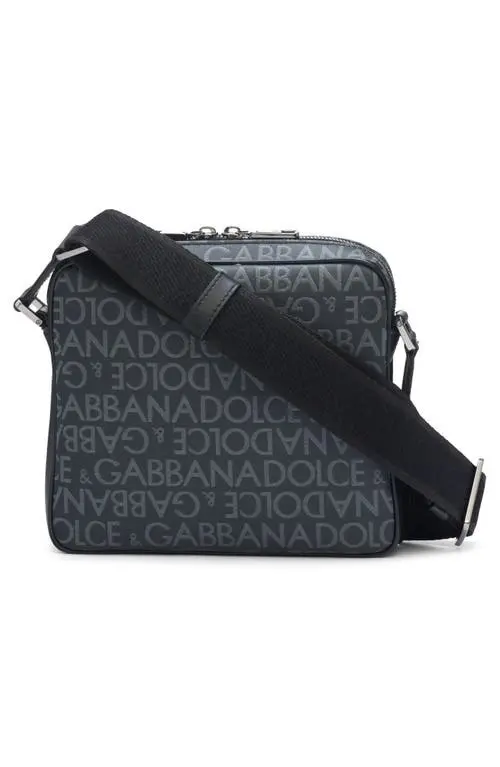 Dolce & Gabbana Logo Jacquard Crossbody Bag