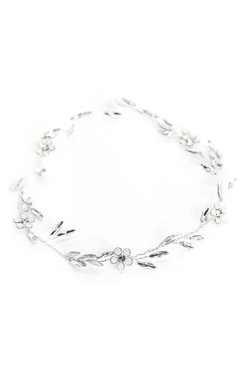 Brides & Hairpins Galatea Crystal & Opal Halo - Silver