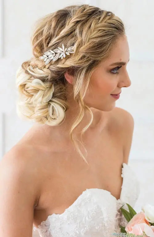 Brides & Hairpins Michal Opal & Crystal Hair Clip - Gold