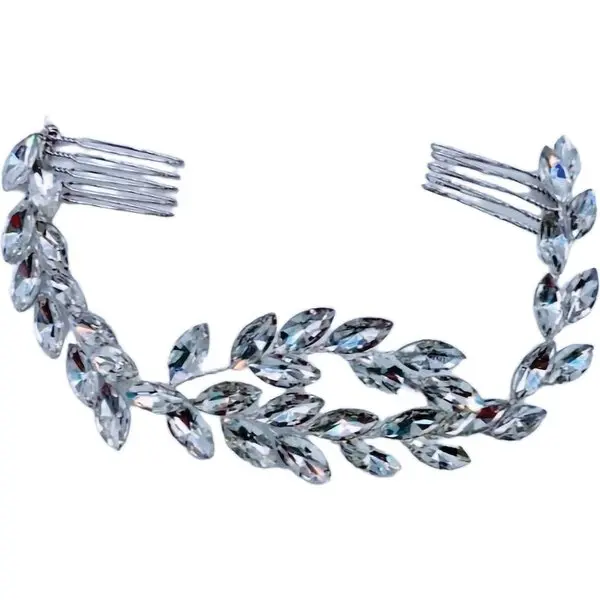 Brides & Hairpins Adara Crystal Halo Comb - Silver