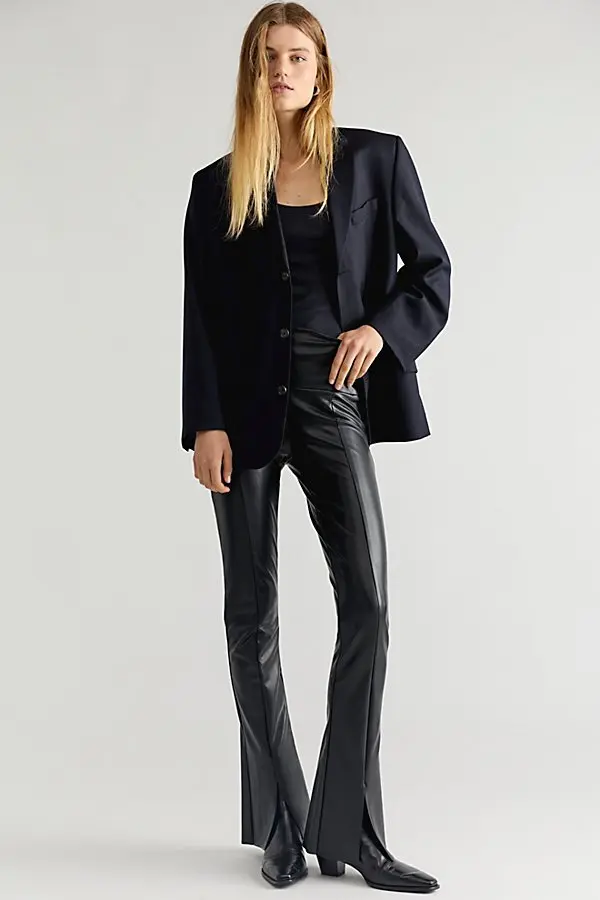 Norma Kamali Vegan Spat Leggings - Black