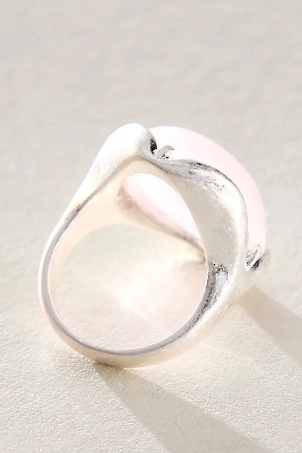 Free People Oversized Oval Stone Inlay Ring