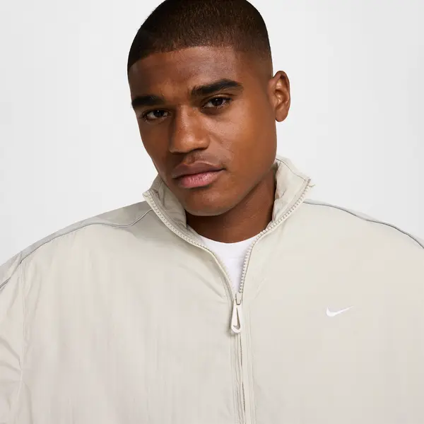Nike Sportswear Solo Swoosh Woven Track Jacket - Grey | Editorialist