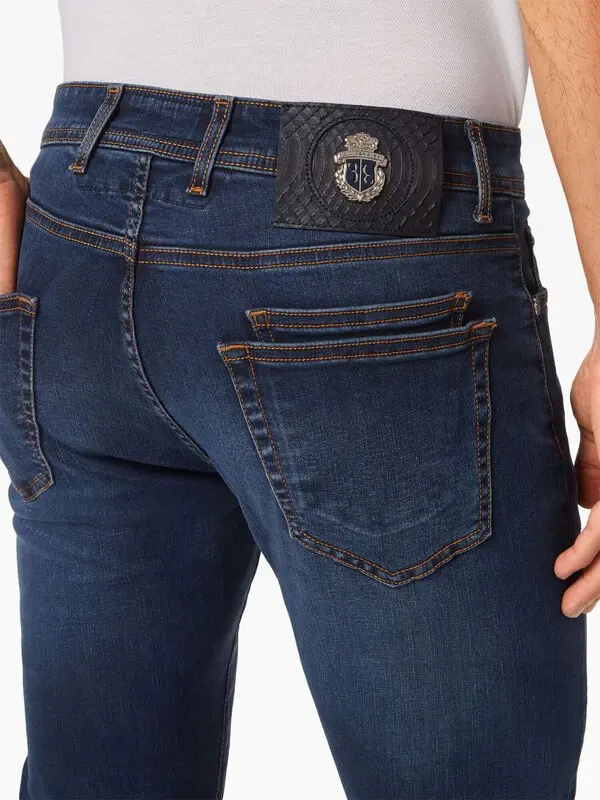 BILLIONAIRE Straight-leg Jeans With Logo Patch