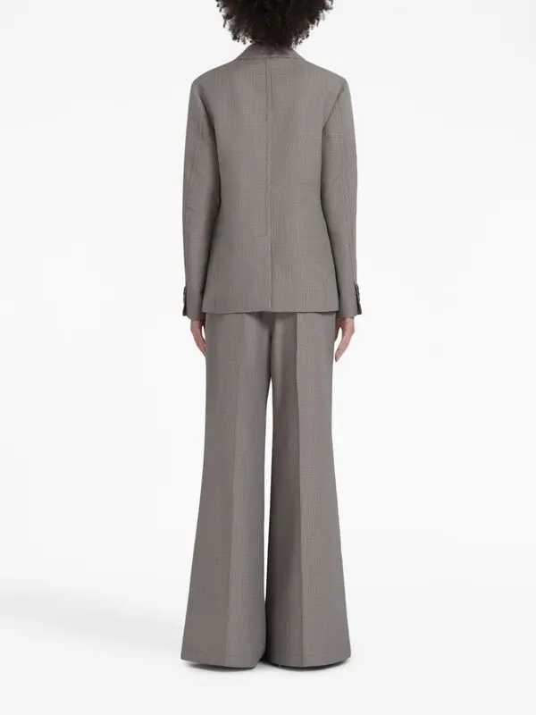 Marni Houndstooth-pattern Single-breasted Blazer - Grey