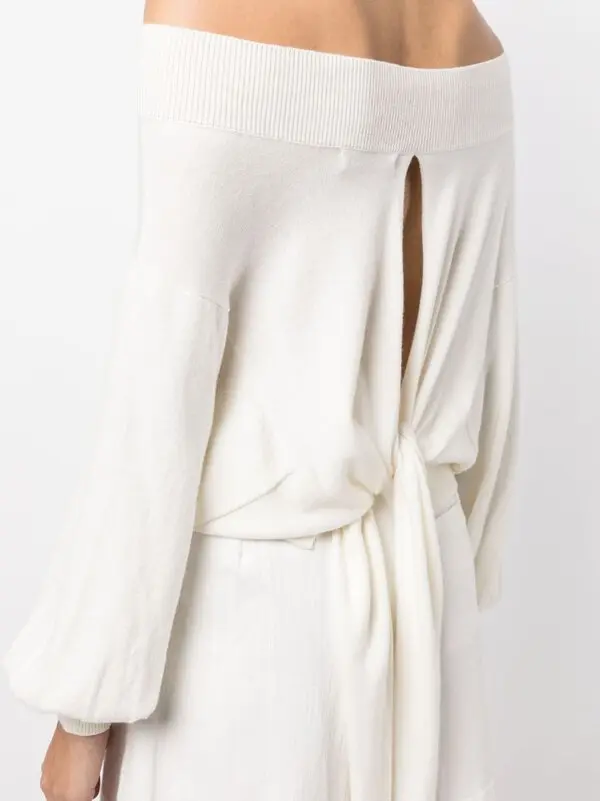 Palmer//harding Secure Off-shoulder Jumper