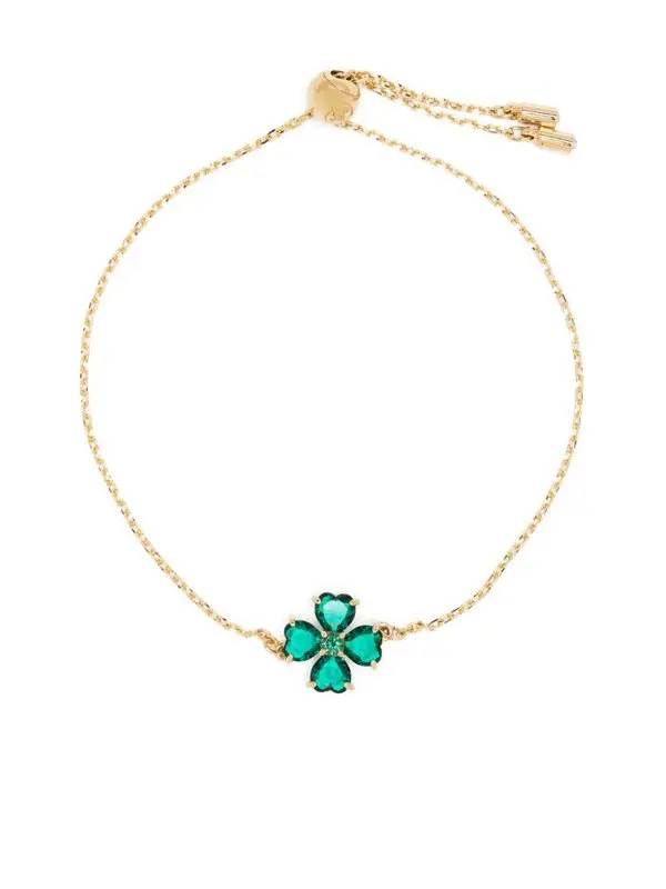 SWAROVSKI Idyllia Clover Charm Bracelet - Green