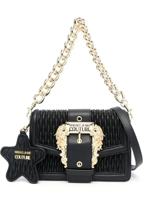 Versace Baroque-buckle Quilted Shoulder Bag