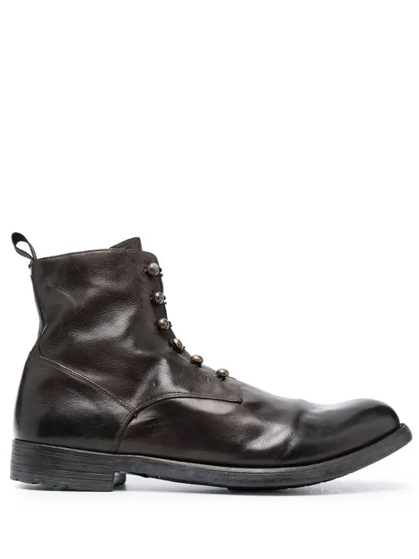 Officine Creative Hive 051 Leather Ankle Boots