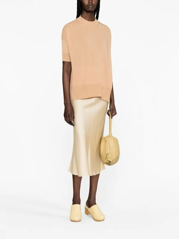 JIL SANDER Knitted Cashmere Top - Orange