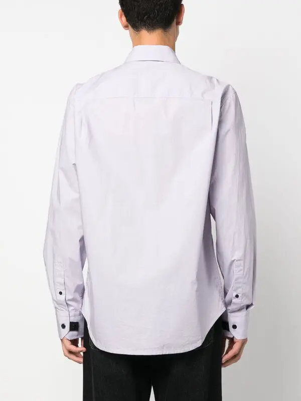 Helmut Lang Embroidered-logo Cotton Shirt