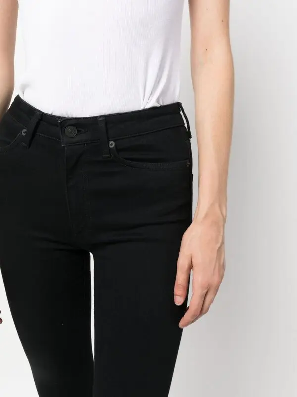 DONDUP Logo-plaque Flared Jeans - Black