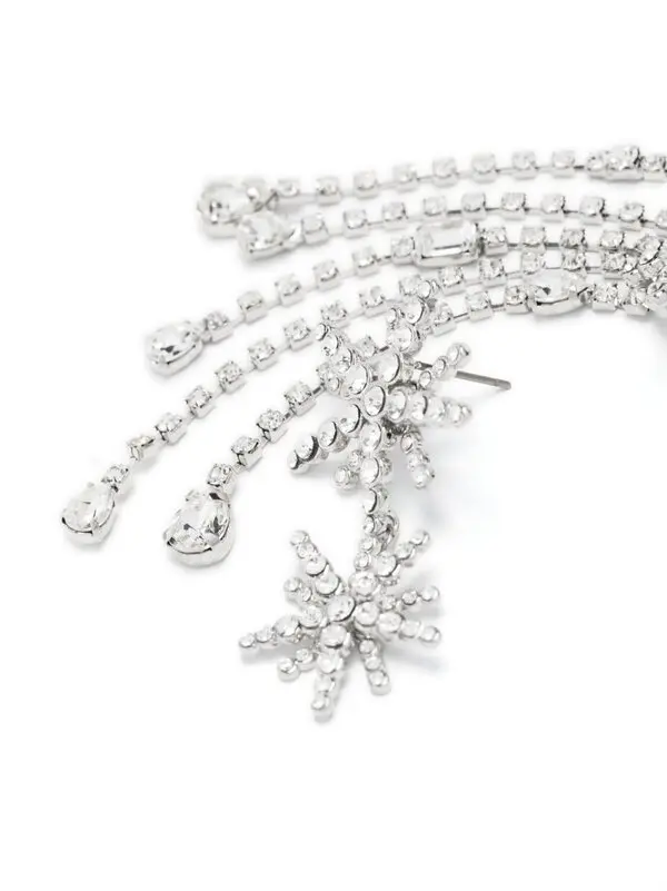 Maje Star Drop Earrings - Silver