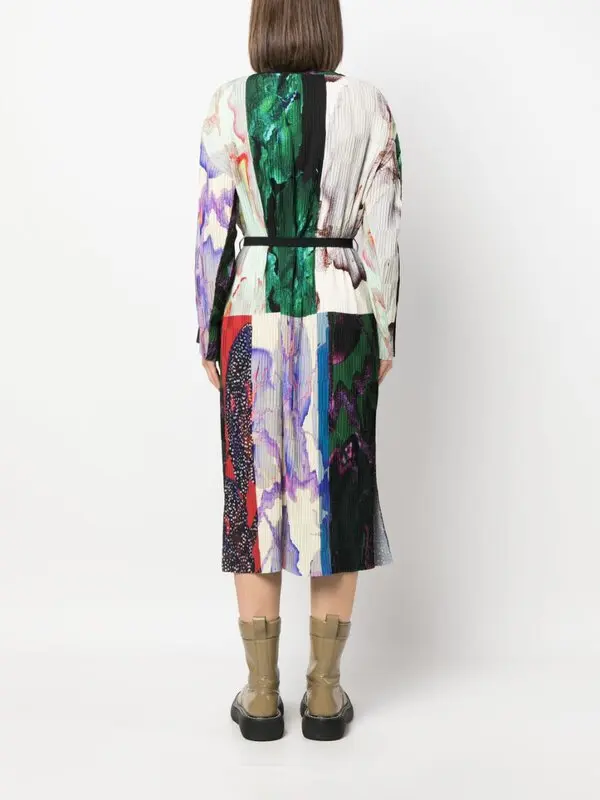 Henrik Vibskov Plissé-effect Midi Dress