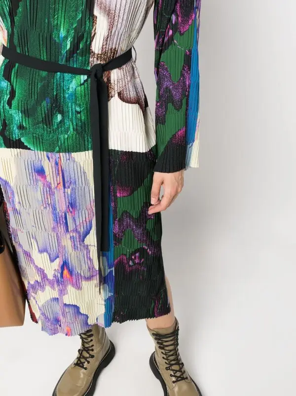 Henrik Vibskov Plissé-effect Midi Dress