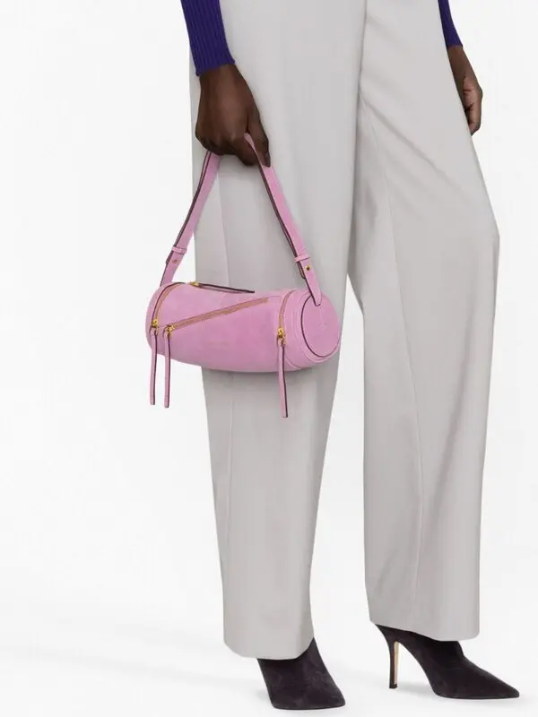 Manu Atelier Multi-zip Cylinder Shoulder Bag