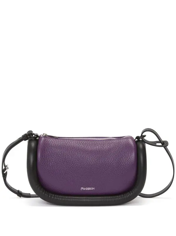 JW Anderson Bumper-12 Leather Crossbody Bag - Purple