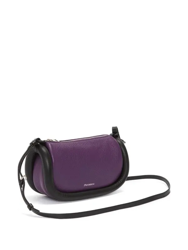 JW Anderson Bumper-12 Leather Crossbody Bag - Purple