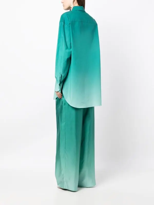 Oscar De La Renta Ombré-effect Shirt Jacket