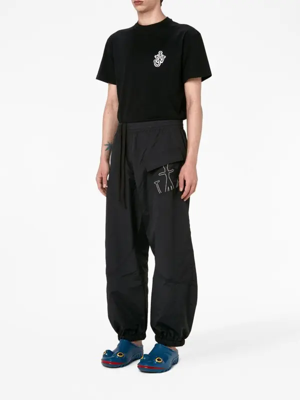 JW Anderson Anchor-embroidered Twisted Track Pants