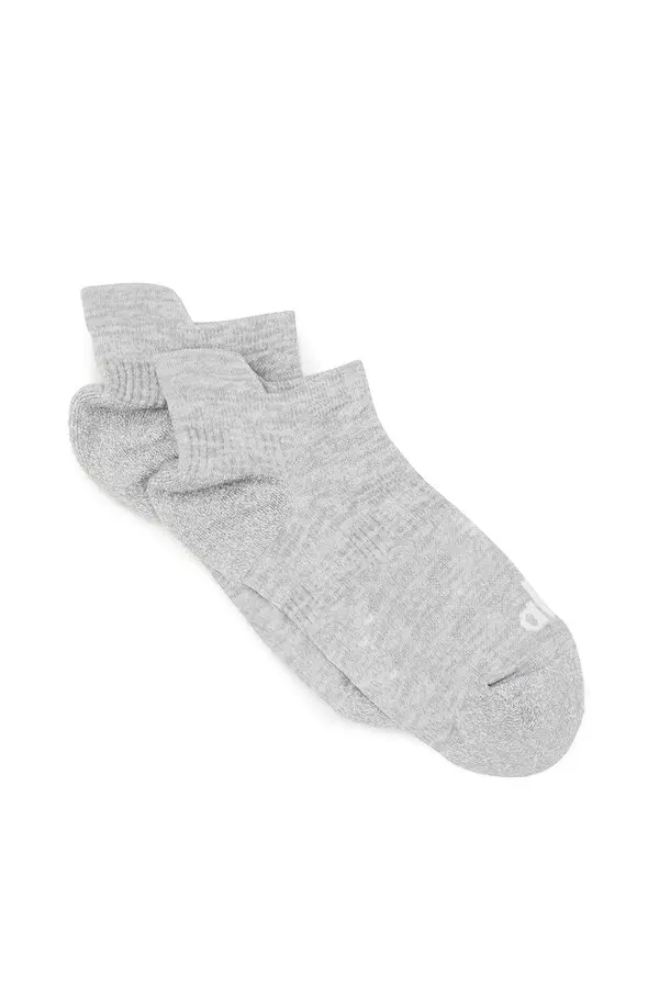 Alo Yoga Performance Tab Socks - Athletic Heather Grey/white