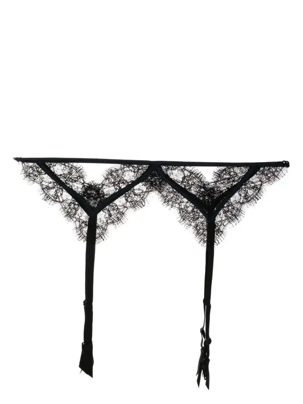 Kiki De Montparnasse Lace Garter Belt - Black