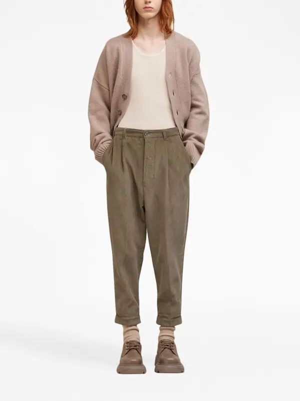AMI Paris Corduroy Tapered Trousers