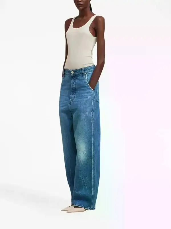 AMI Paris Low-rise Straight-leg Jeans