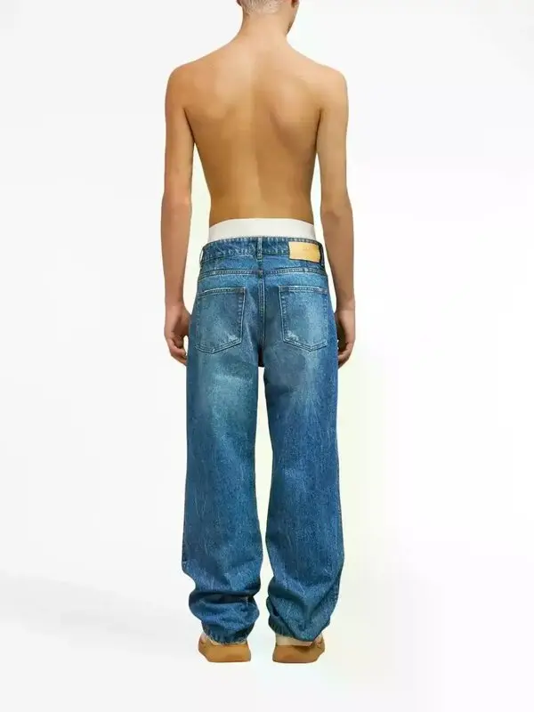 AMI Paris Low-rise Straight-leg Jeans